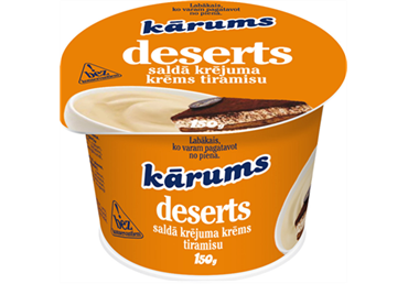 Saldā krējuma Krēms Kārums tiramisu 150g